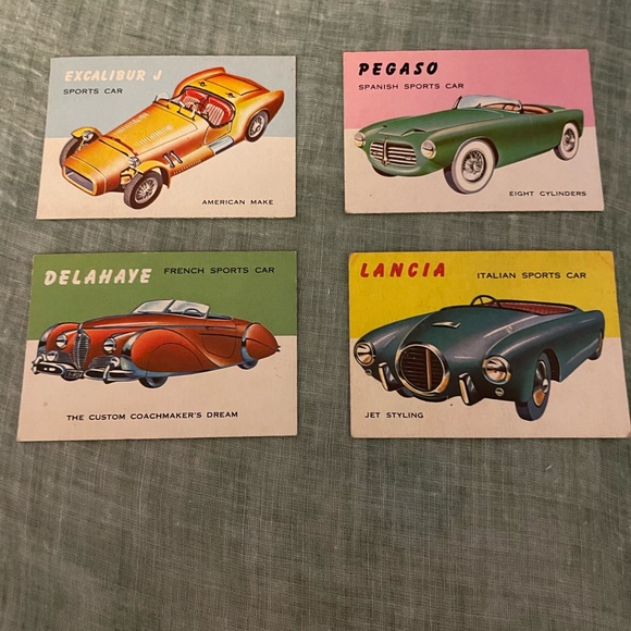 world on wheels | Art | World On Wheels Vintage Collectible Cars Cards ...